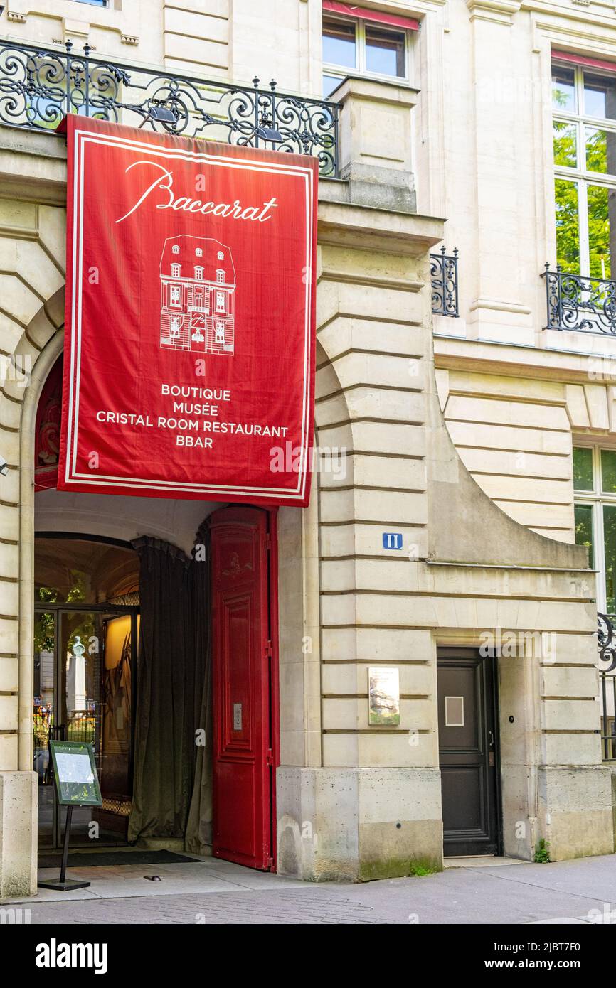 France, Paris, the Baccarat Museum, in the former private mansion of ...