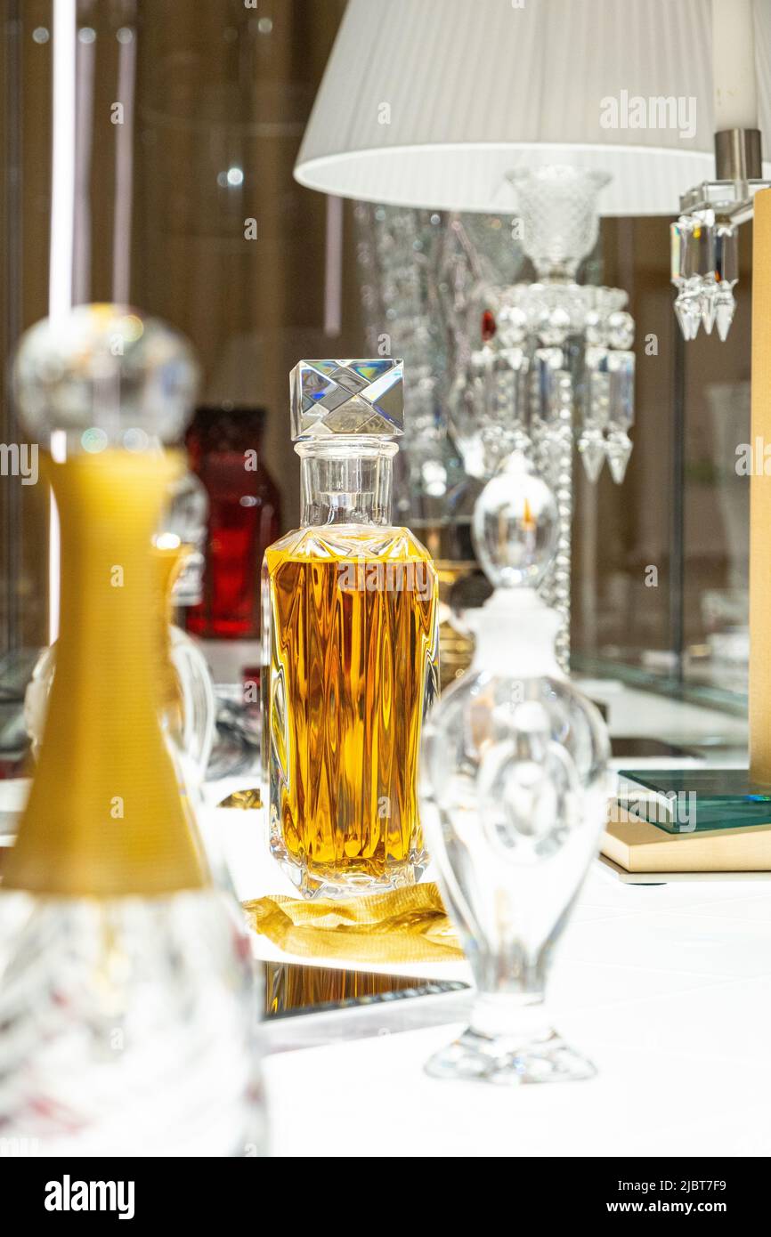 France, Paris, the Baccarat Museum, in the former private mansion of ...