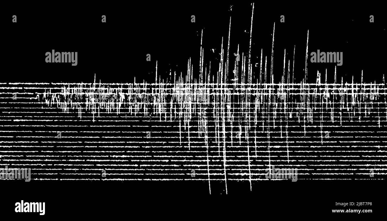 Messina earthquake seismogram Stock Photo - Alamy
