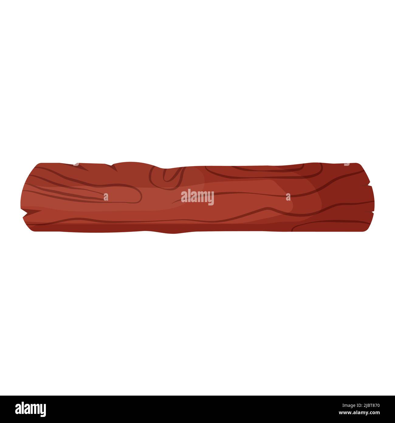 Wood log isolated on white background. Textured detailed clipart ...