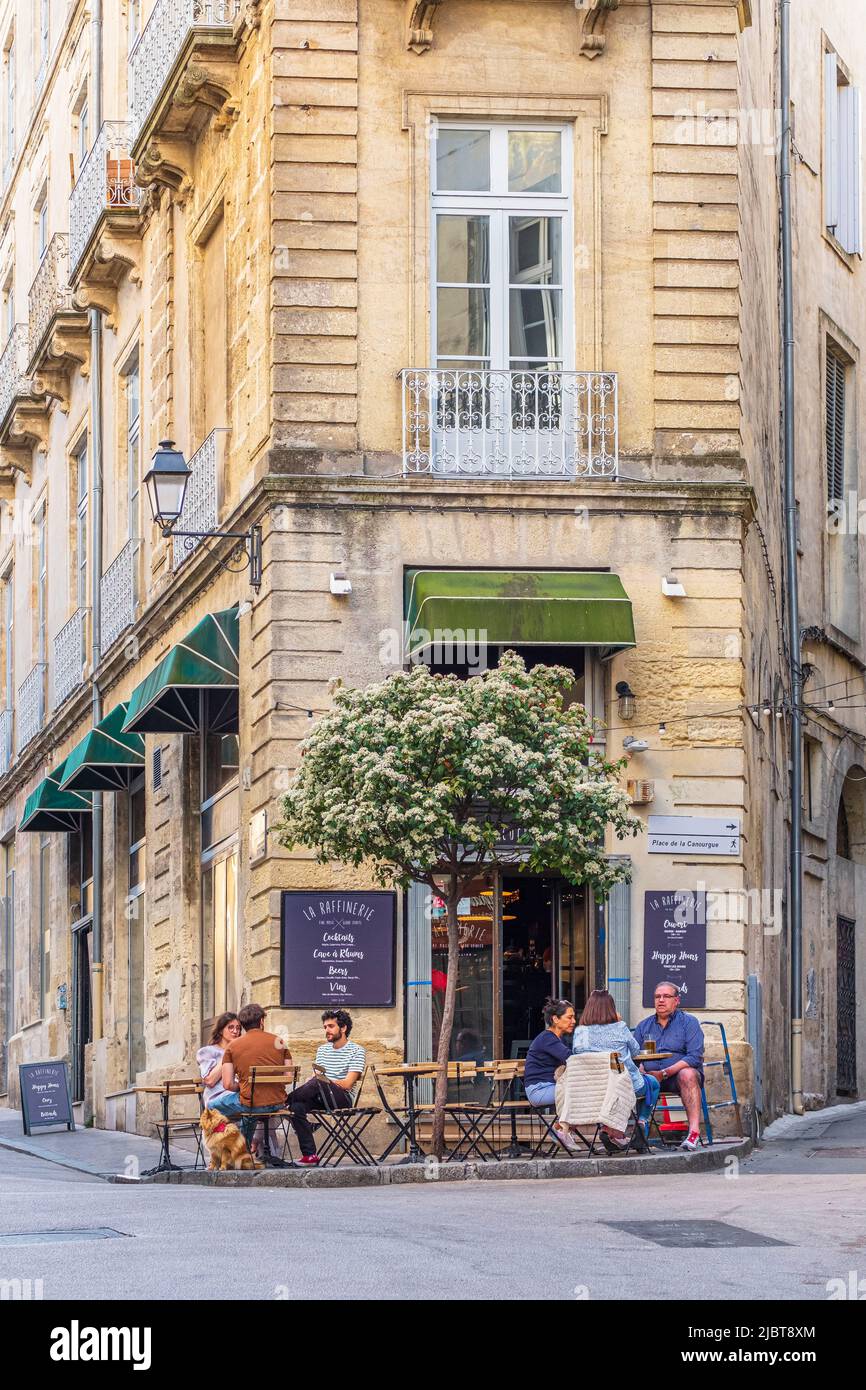 France, Herault, Montpellier, historic centre, University street Stock ...