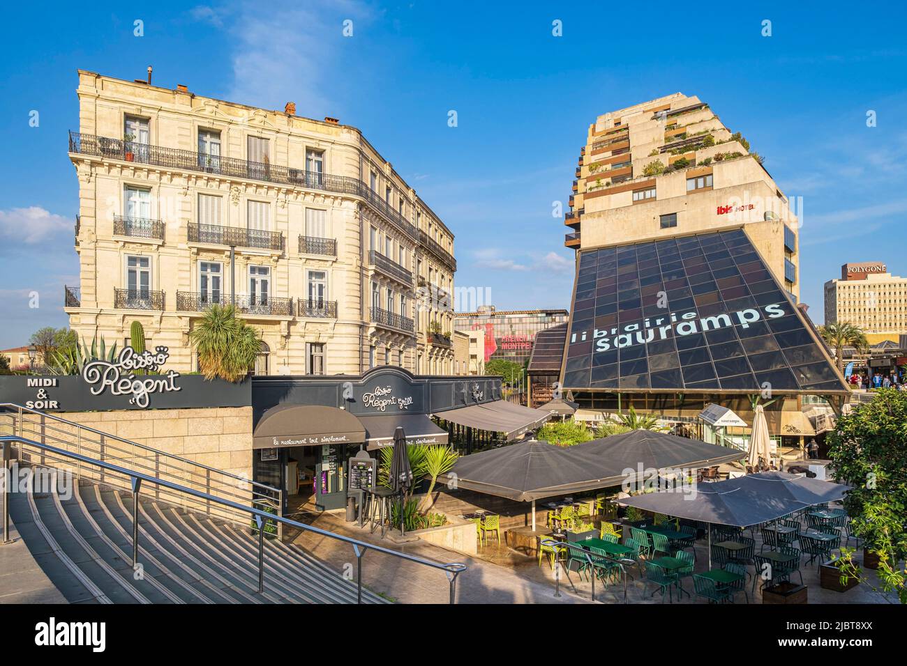 France, Herault, Montpellier, Triangle shopping centre and Triangle ...
