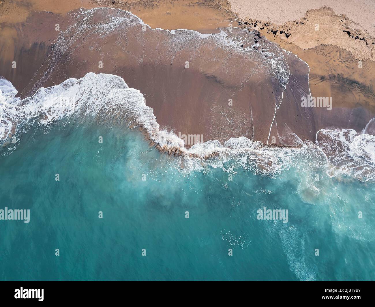 Aerial sandy beach horizontal hi-res stock photography and images - Alamy