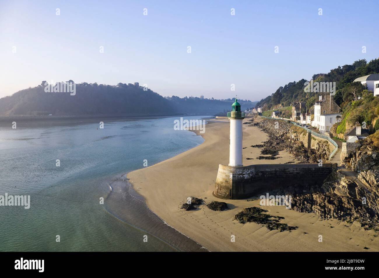 France, Côtes d'Armor, Bay of Saint-Brieuc, Saint Brieuc, aerial view ...