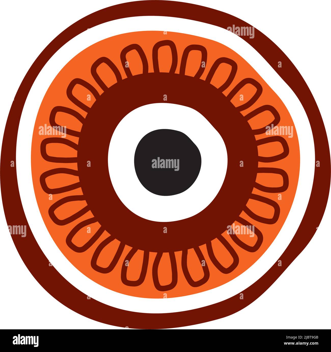 Aboriginal art dots painting icon logo design vector template Stock ...