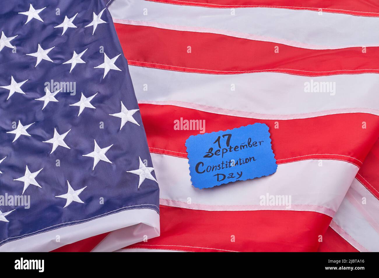 Seventeen september constitution day and flag the United States. Banner ...