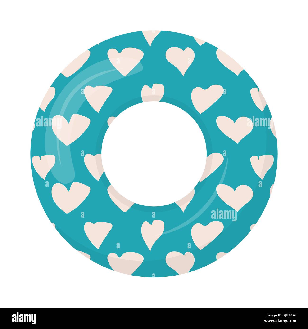 Cartoon swimming ring. Rubber or inflatable ring. Life saving floating ...