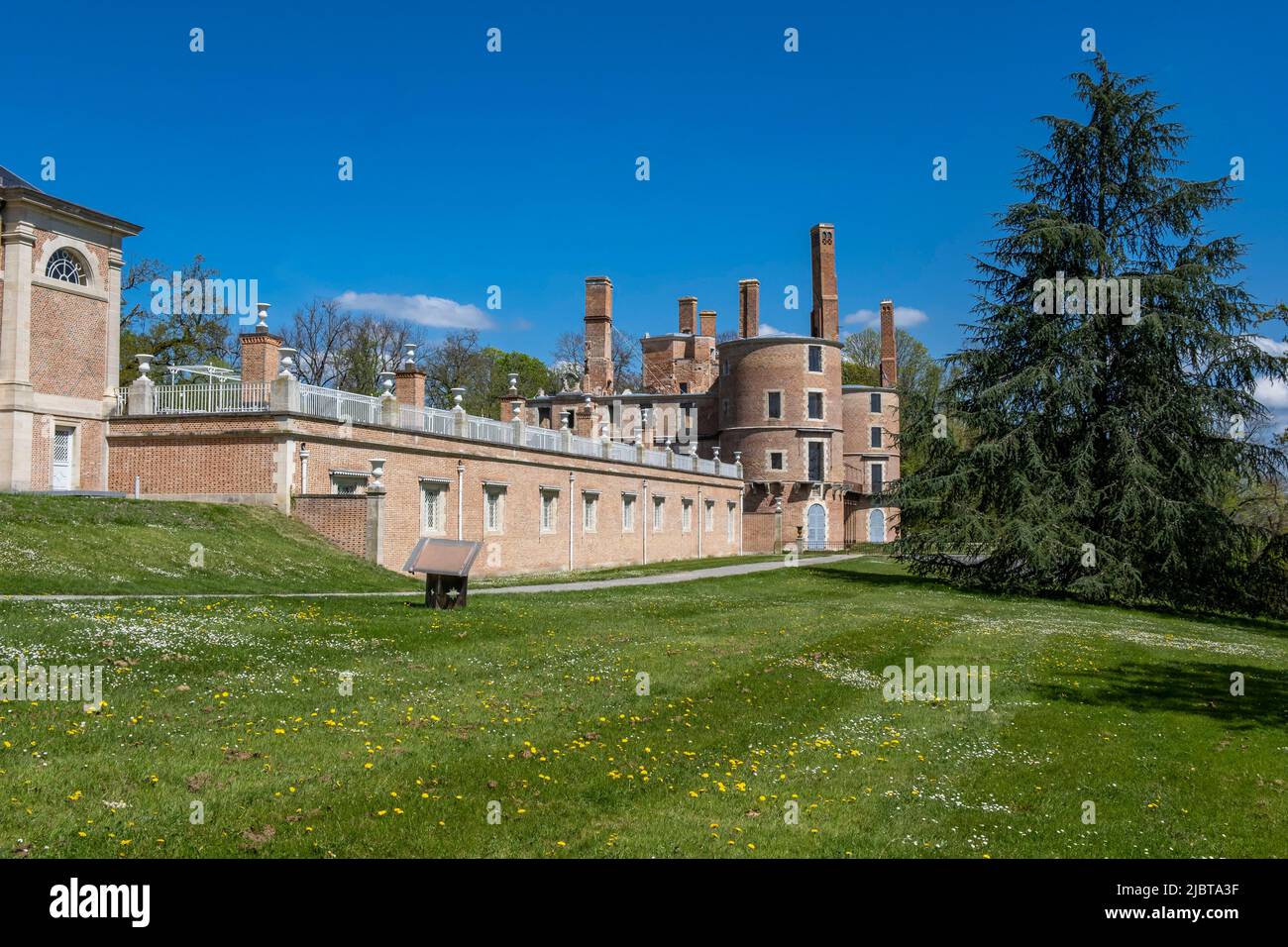 France, Puy de Dome, castle of Randan, Domaine royal de Randan, Randan ...
