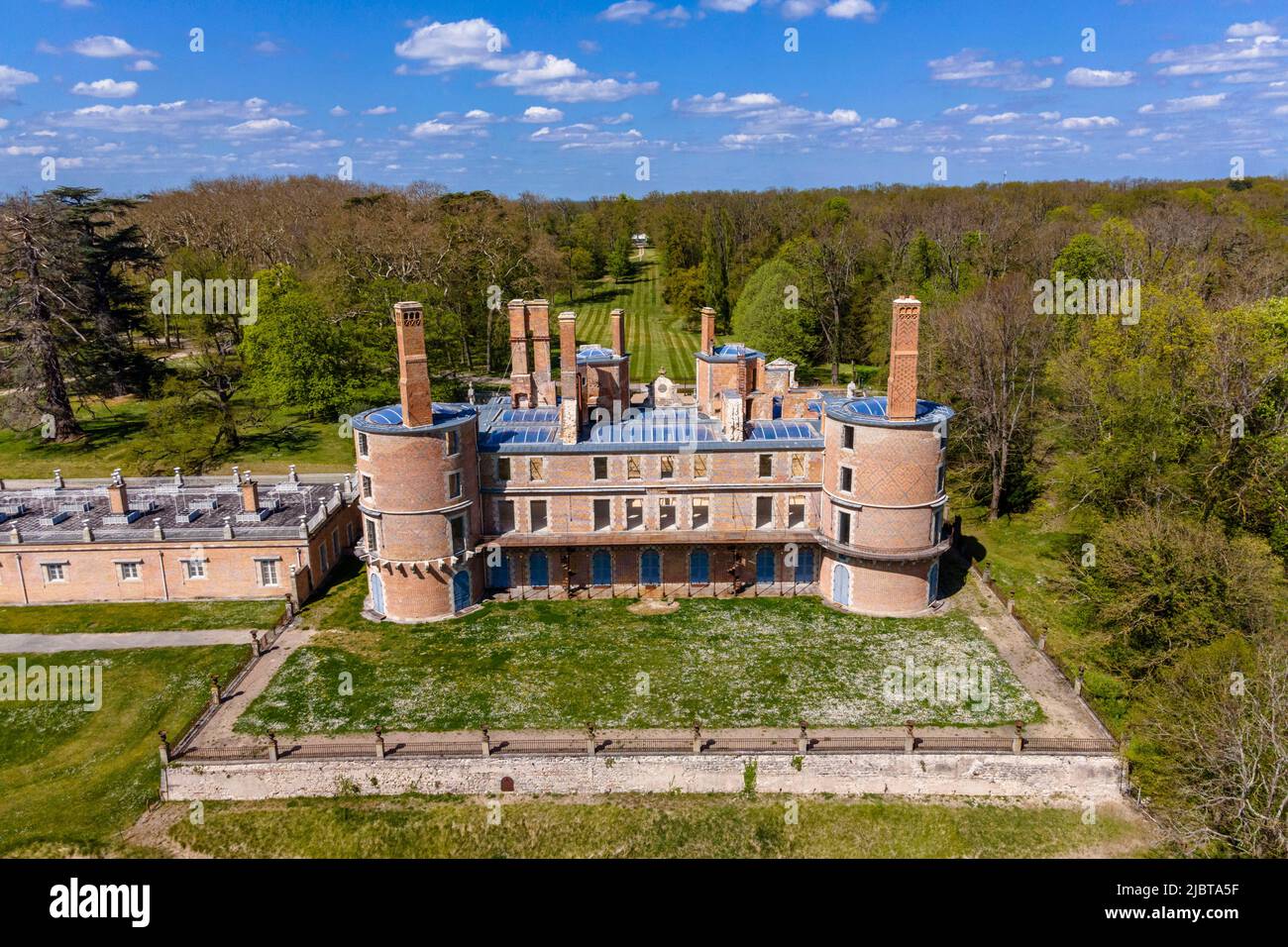 France, Puy de Dome, castle of Randan, Domaine royal de Randan, Randan ...