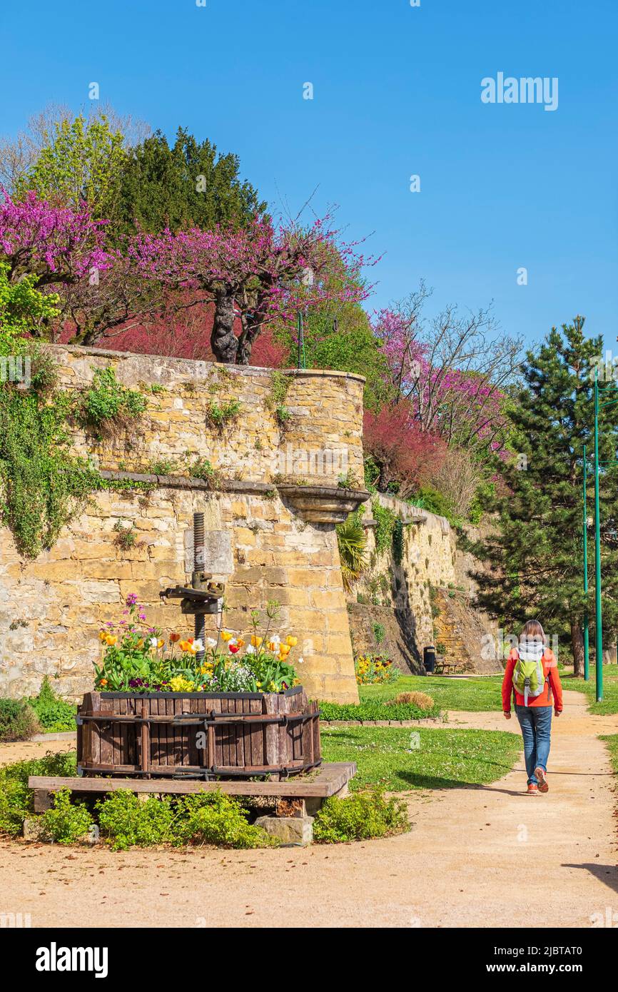 France, Ain, Trevoux, the ramparts of the medieval city Stock Photo - Alamy