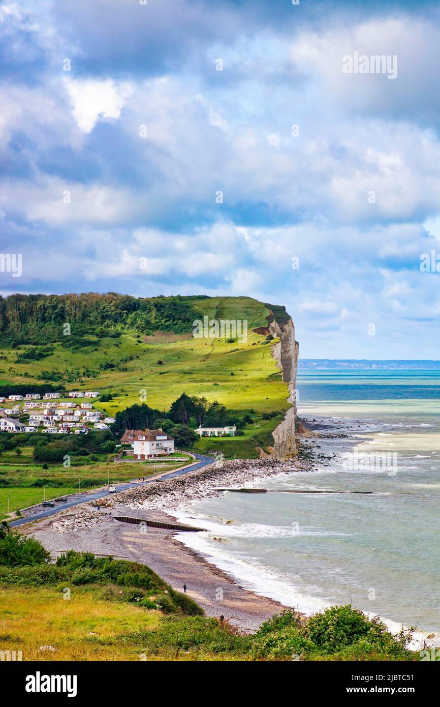 France, Seine Maritime, Côte d'Albâtre, Criel sur Mer, view of the ...