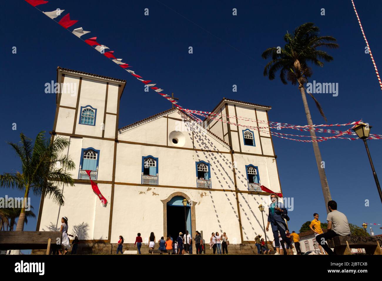 Pirenópolis, Goiás, Brazil – June 05, 2022: Some tourists in front of ...