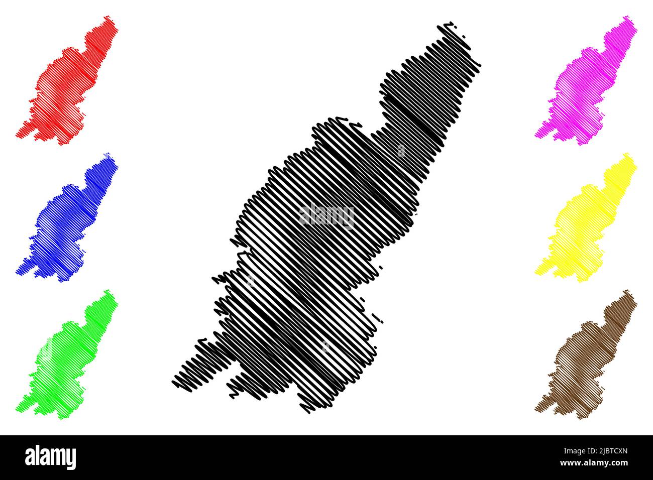 Colonsay island (United Kingdom of Great Britain and Northern Ireland ...