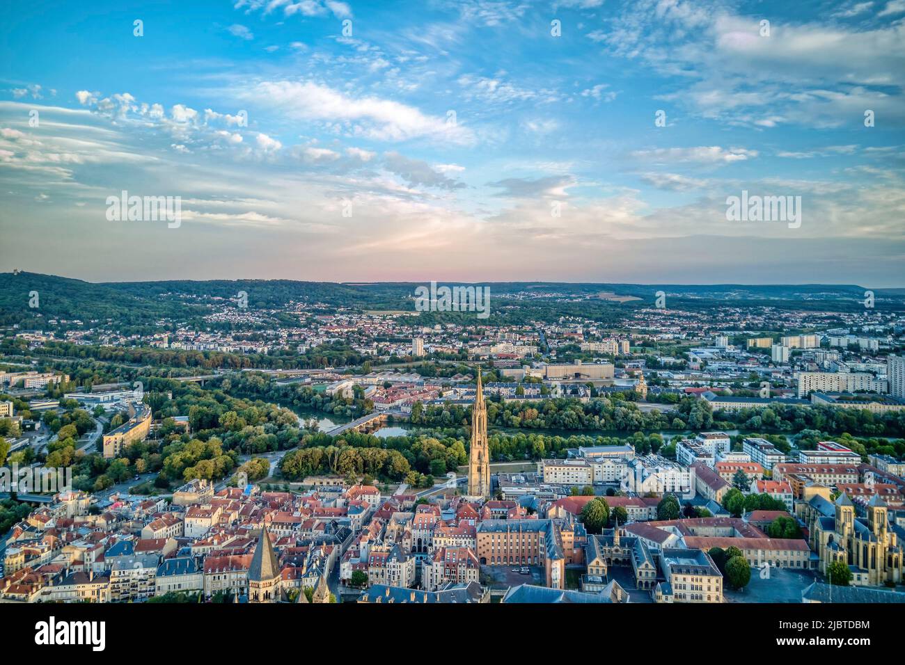 France metz aerial hi-res stock photography and images - Alamy