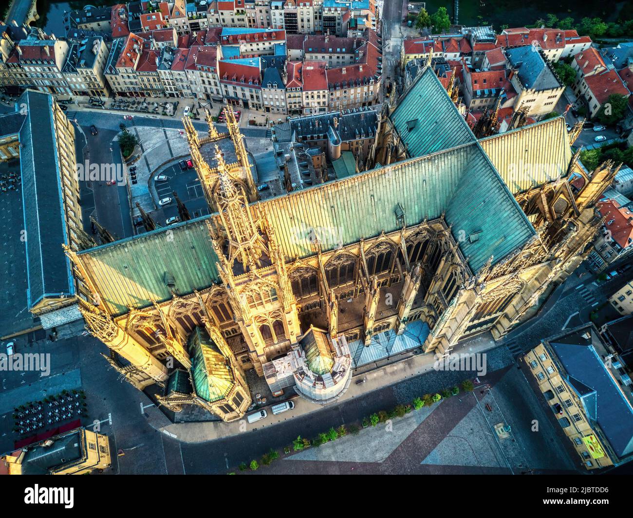 France metz aerial hi-res stock photography and images - Alamy