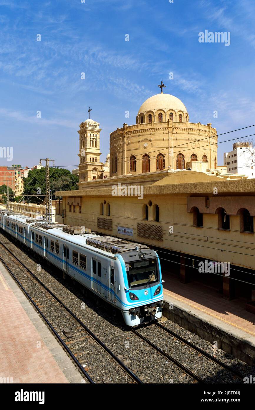 Egypt, Cairo, Old Cairo, Coptic district, Mar Girgis subway station ...