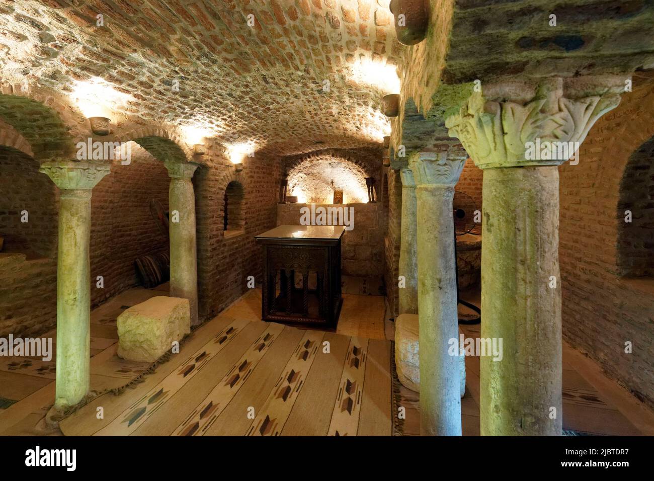 Egypt, Cairo, Old Cairo, Coptic district, church of St Serge and ...