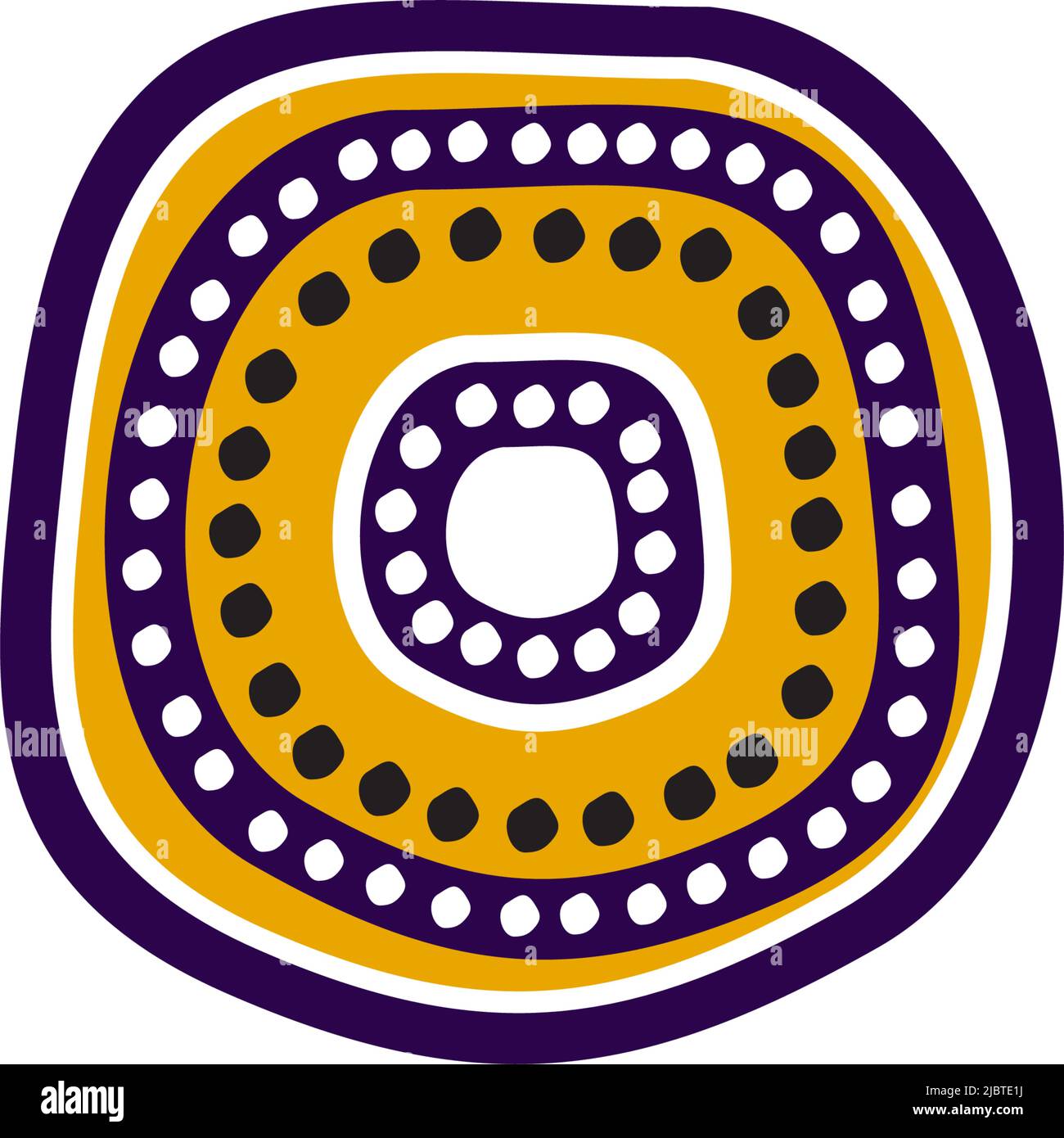 Turtle icon logo design with aboriginal style vector template Stock ...