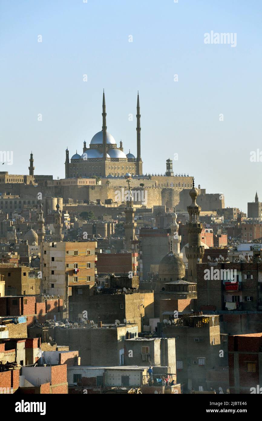Egypt, Cairo, old town listed as World Heritage by UNESCO, the Citadel ...