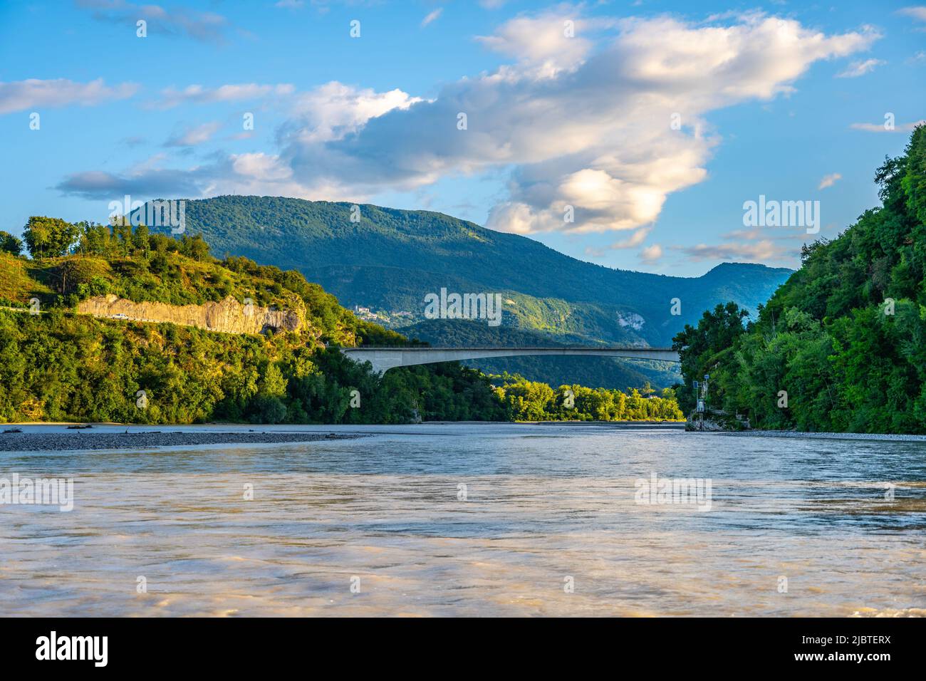 Wide valley of Tagliamento River Stock Photo - Alamy