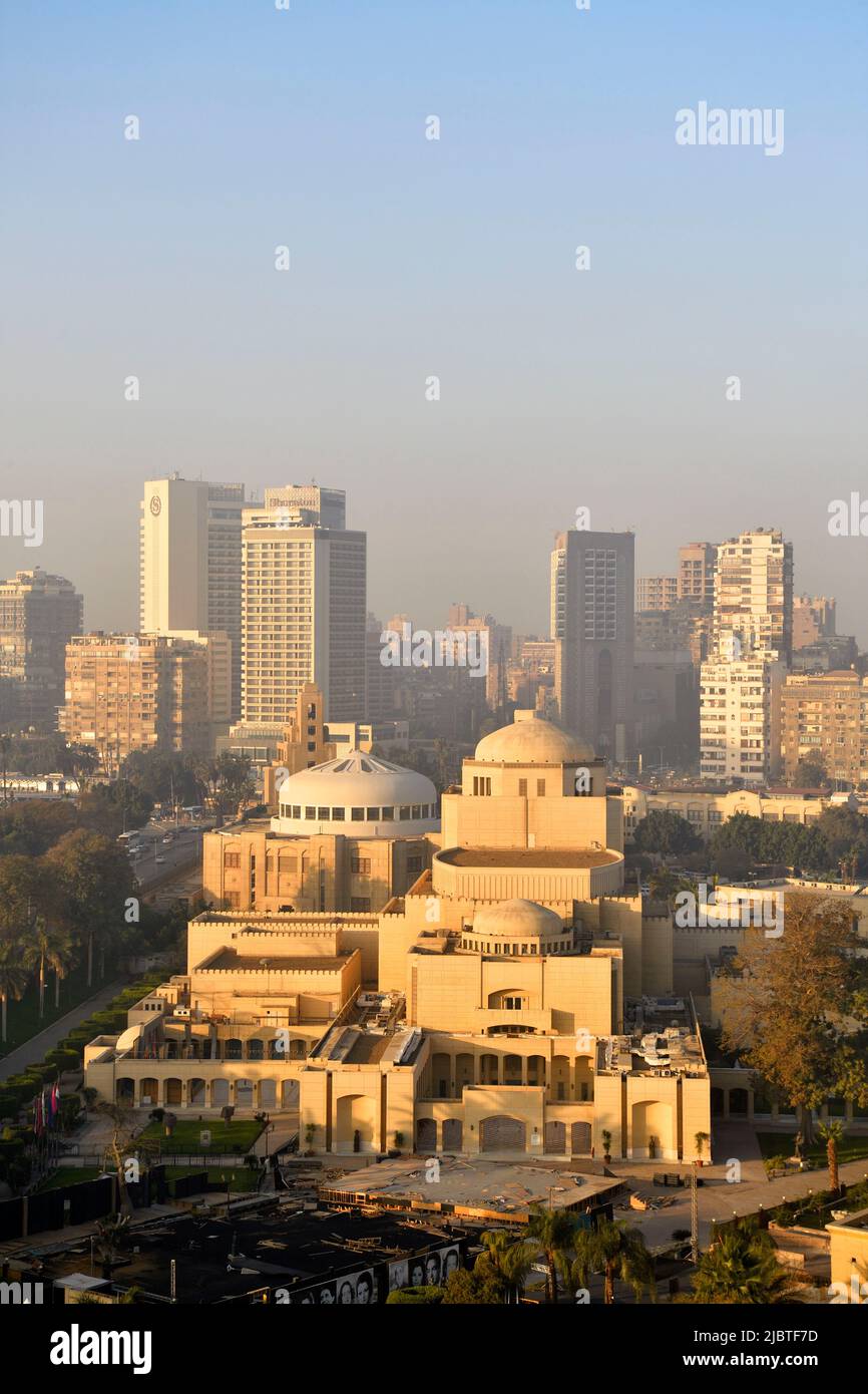 Egypt, Cairo, Zamalek district, Gezira island, Cairo Opera House Stock ...