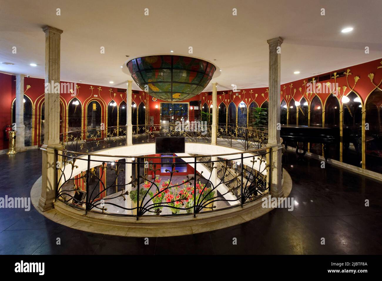 Egypt, Cairo, Zamalek district, Gezira island, Nile river quay, Le Pacha Boat 1901, Casino ...