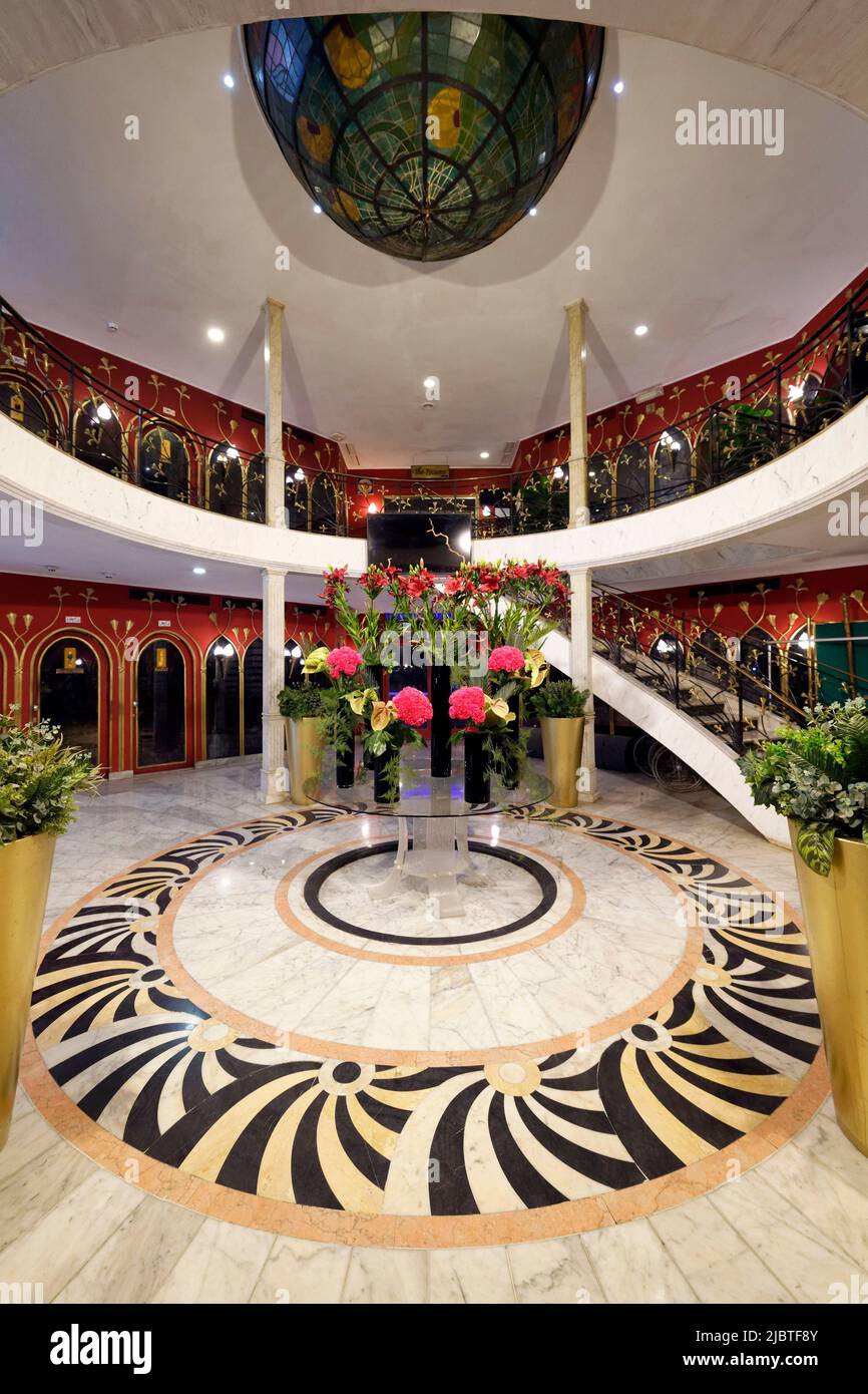 Egypt, Cairo, Zamalek district, Gezira island, Nile river quay, Le Pacha Boat 1901, Casino ...