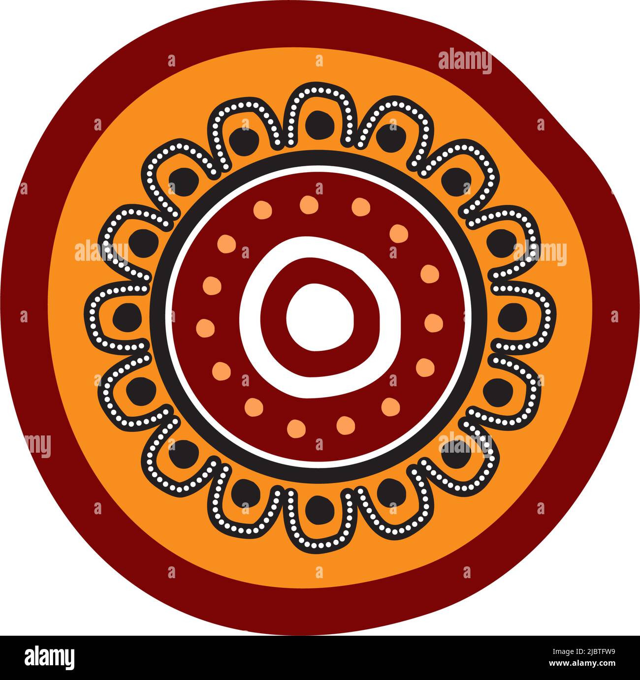 Turtle icon logo design with aboriginal style vector template Stock ...