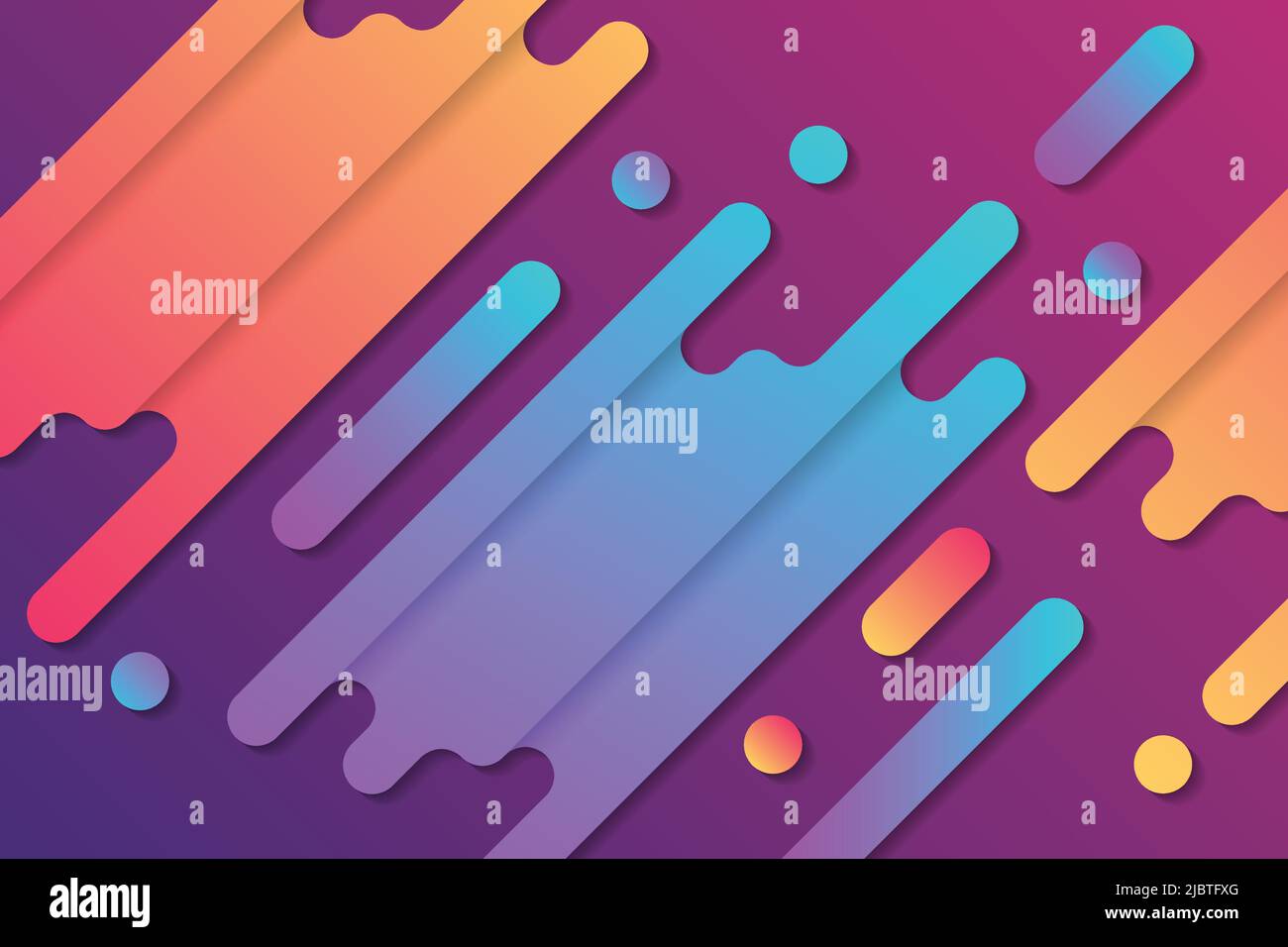 color trendy gradient background. modern geometric shapes with shadow ...