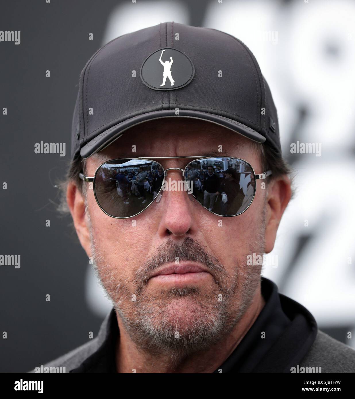 London, UK. 08th June, 2022. American Phil Mickelson is seen during his ...