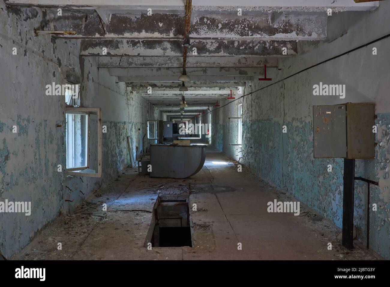 Destroyed command post of the secret military facility of the USSR's ...