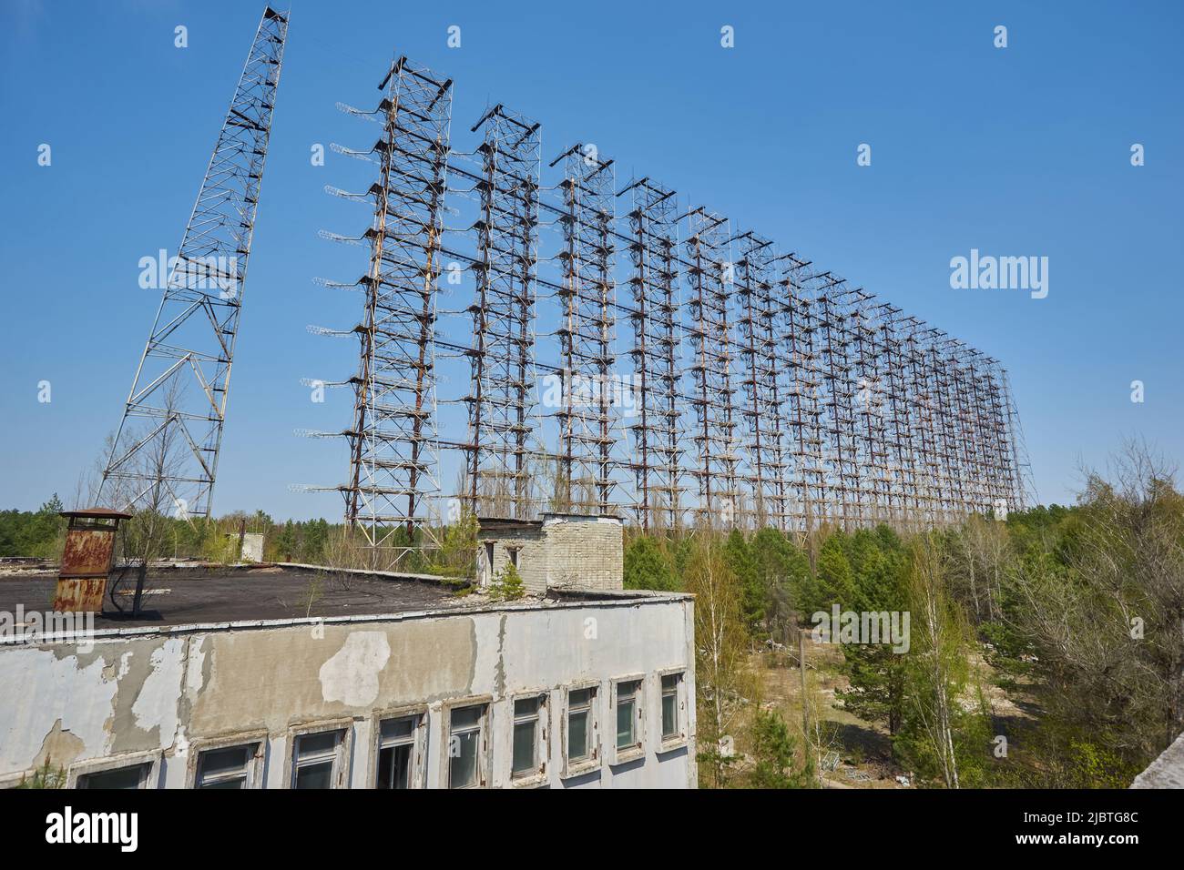 Former military Duga radar system in Chernobyl Exclusion Zone, Ukraine ...