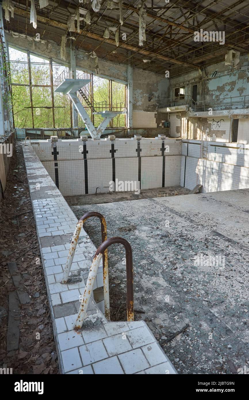 Chernobyl diving platform hi-res stock photography and images - Alamy