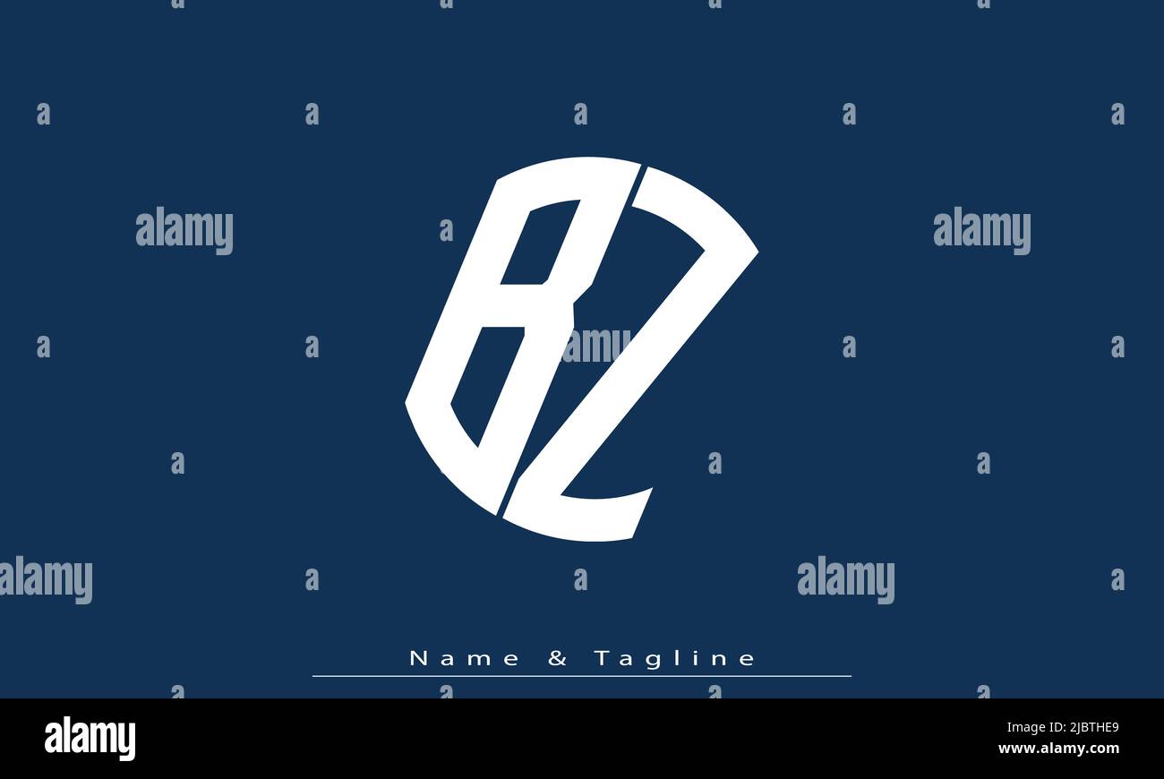 Alphabet letters Initials Monogram logo BZ, ZB Stock Vector Image & Art ...