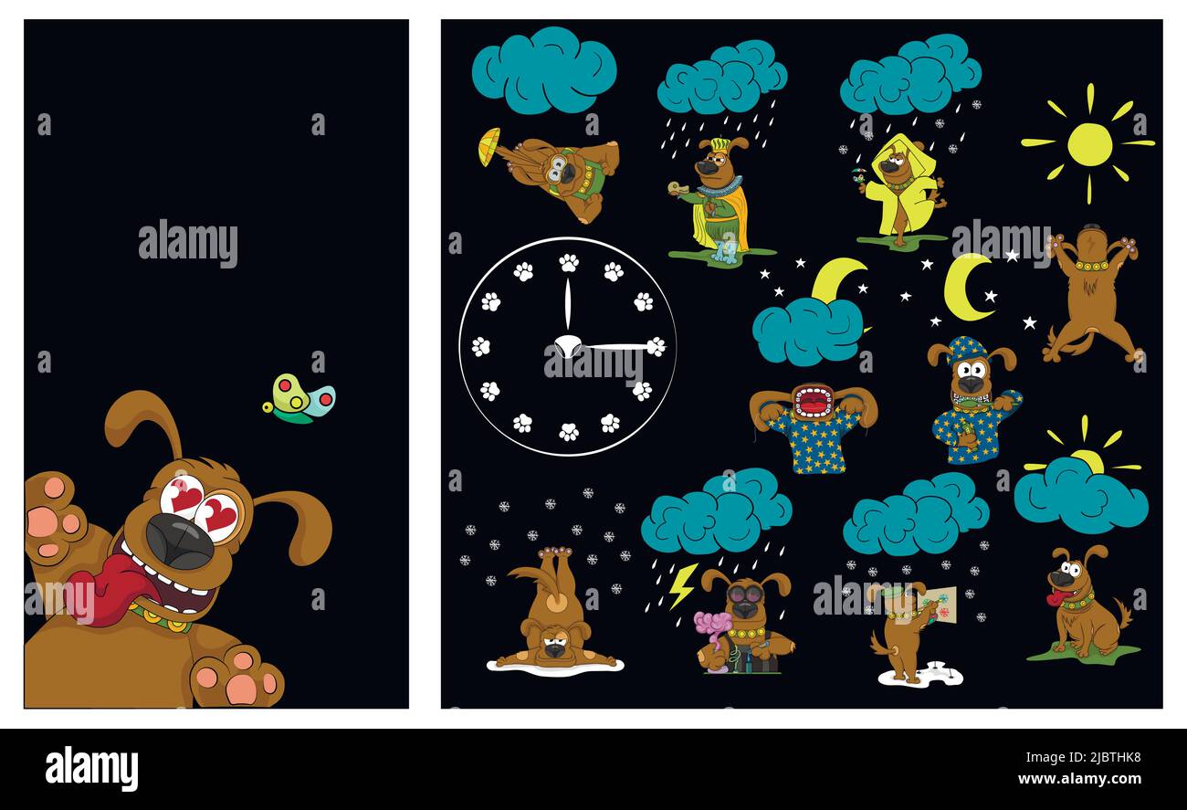 Weather theme wallpaper Stock Vector Images - Alamy