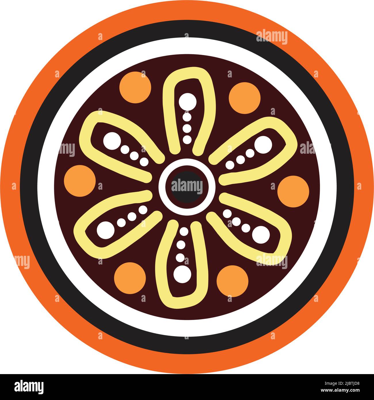Aboriginal art icon design vector template Stock Vector Image & Art - Alamy
