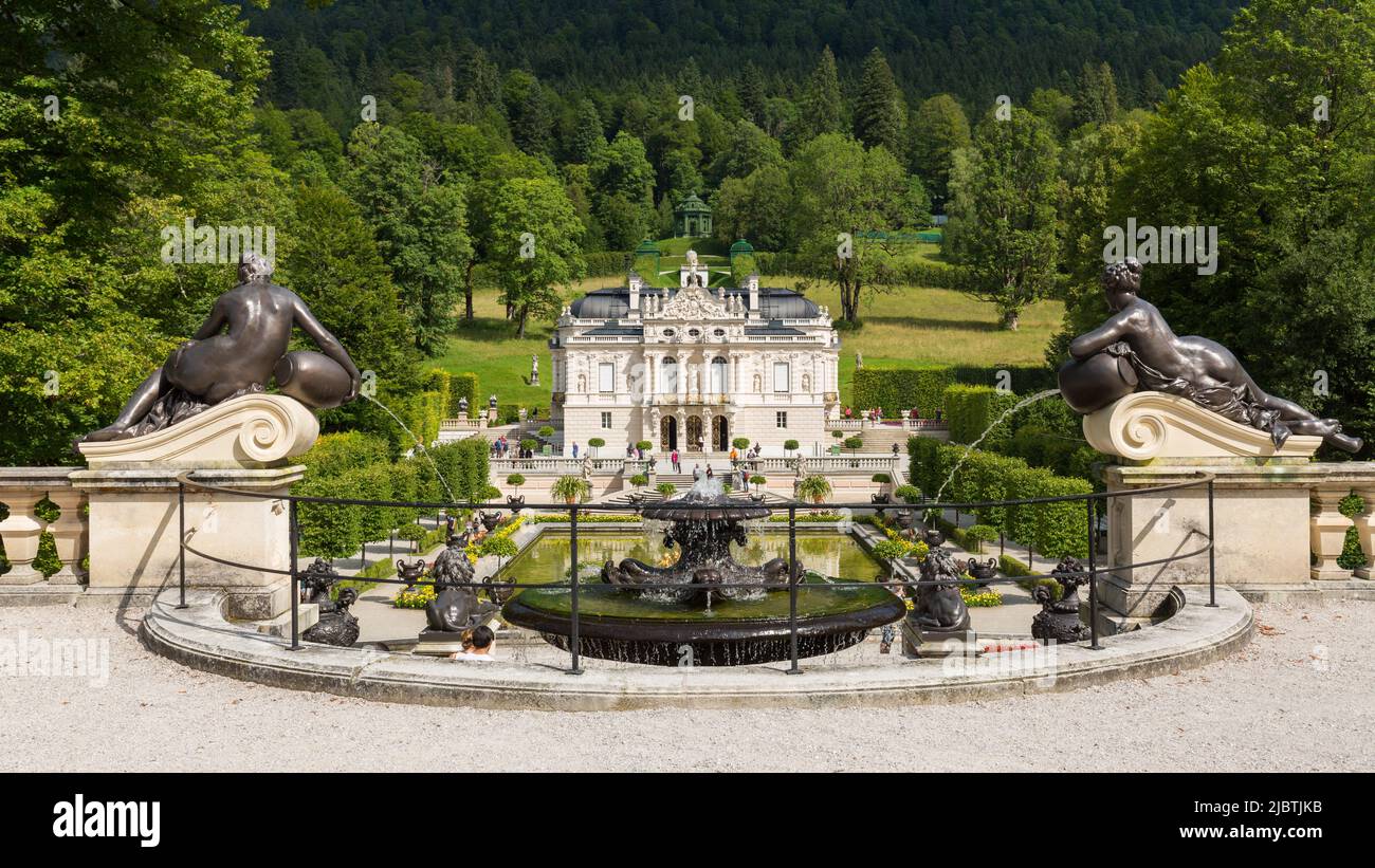 Linderhof palace park hi-res stock photography and images - Alamy