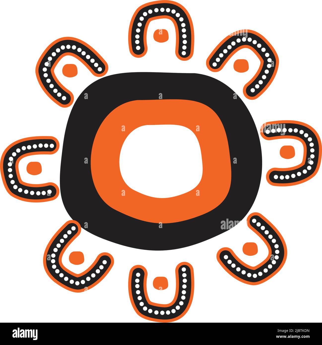 Aboriginal art icon design vector template Stock Vector Image & Art - Alamy