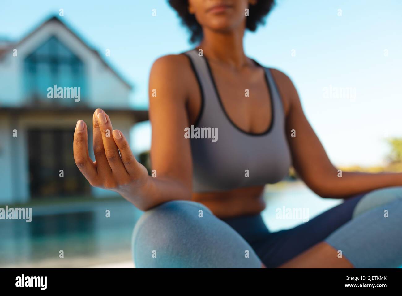 Mid section of african american woman hi-res stock photography and ...
