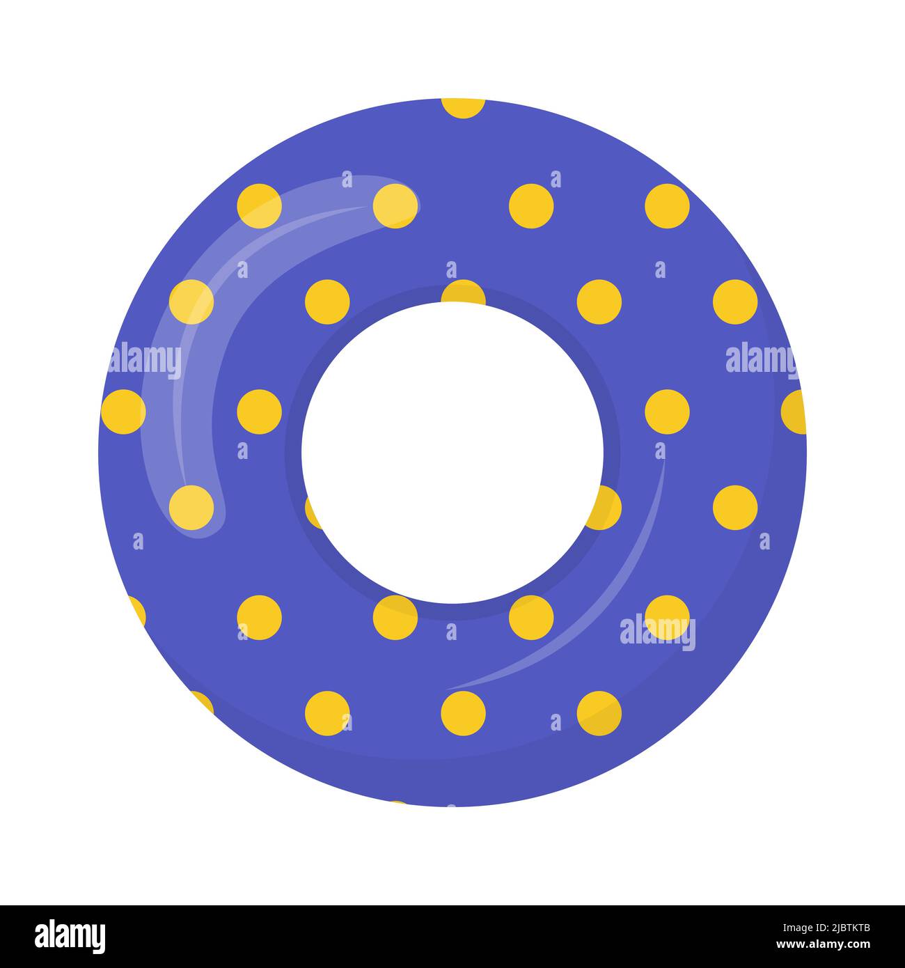 Cartoon swimming ring. Rubber or inflatable ring. Life saving floating ...
