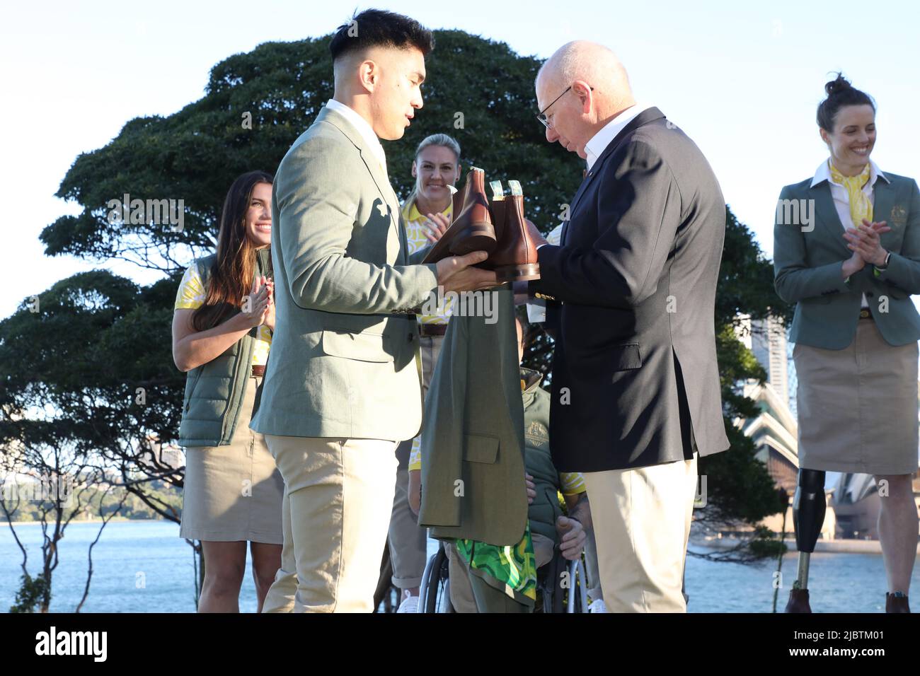 Sydney, Australia. 8th June 2022. Pictured: R.M. Williams uniform gift ...