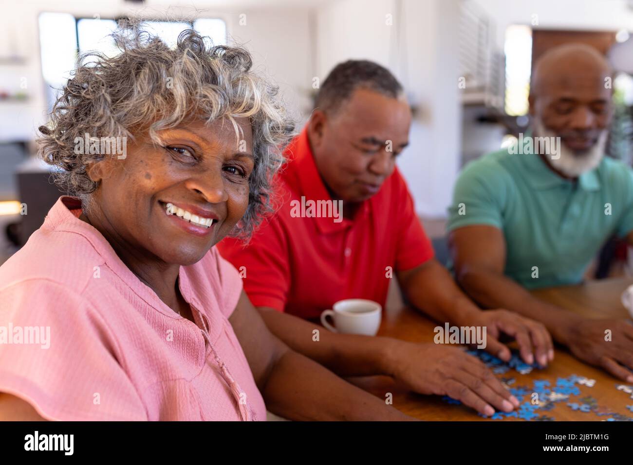 Senior puzzle hi-res stock photography and images - Alamy