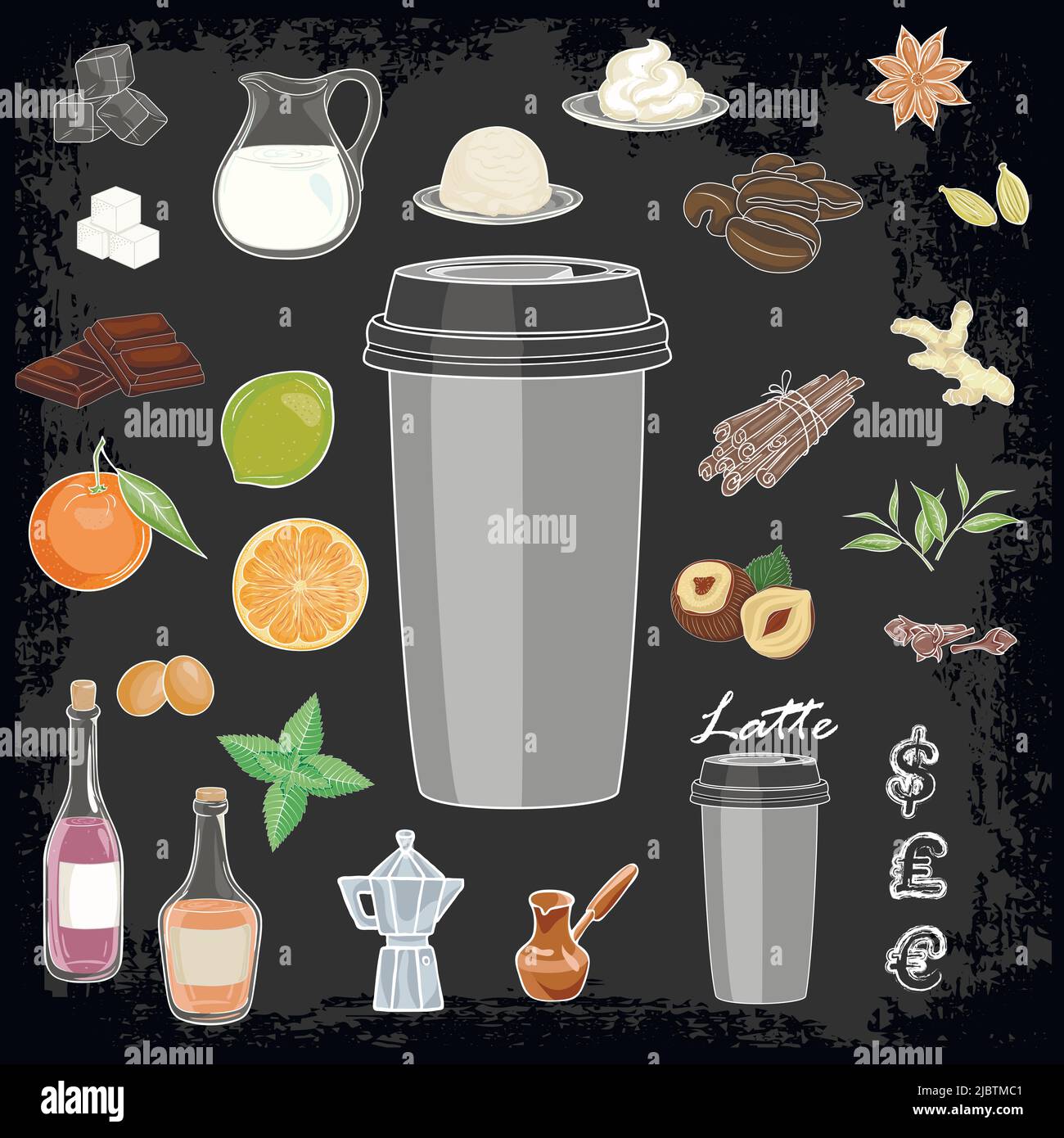 Menu boards background Stock Vector Images - Alamy