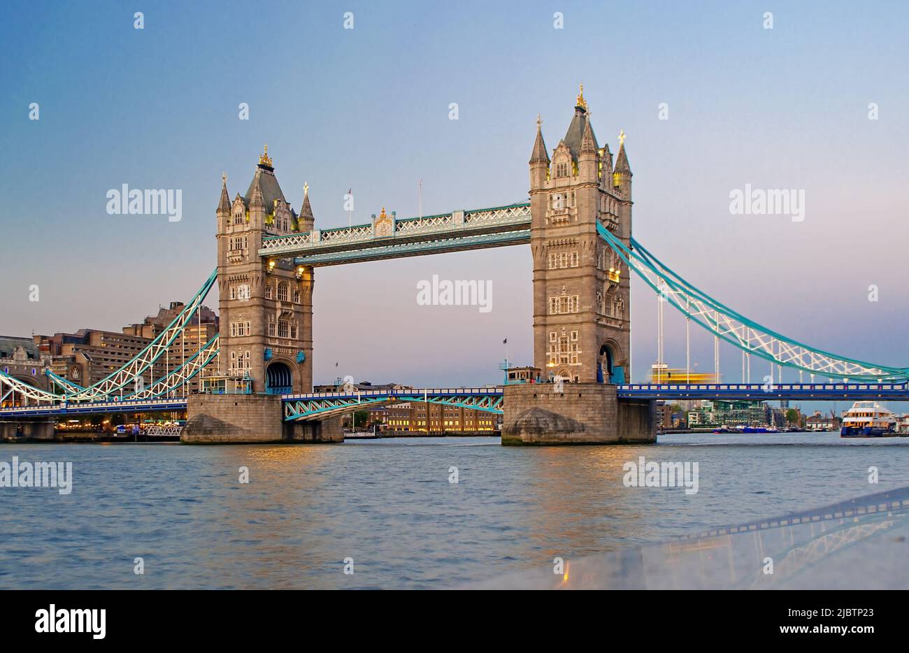 Tower bridge as sun sets hi-res stock photography and images - Alamy