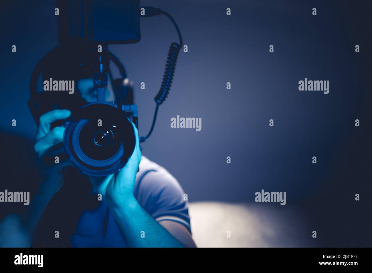 Man with recording device hi-res stock photography and images - Alamy
