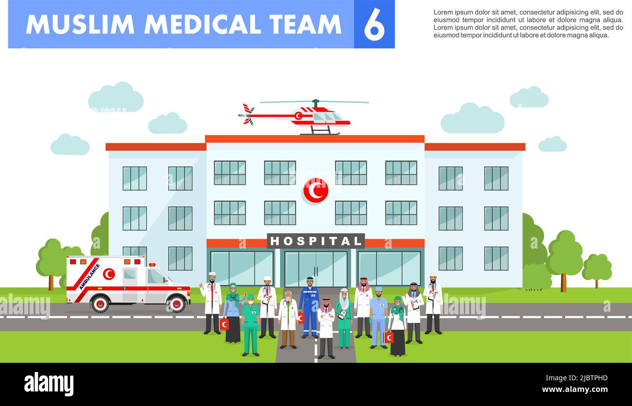 Arabic hospital building Stock Vector Images - Alamy