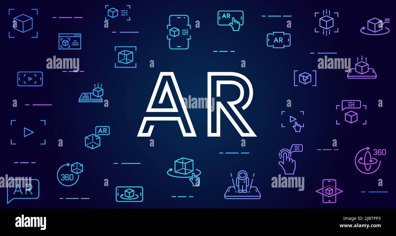 Augmented reality vector background Stock Vector Image & Art - Alamy