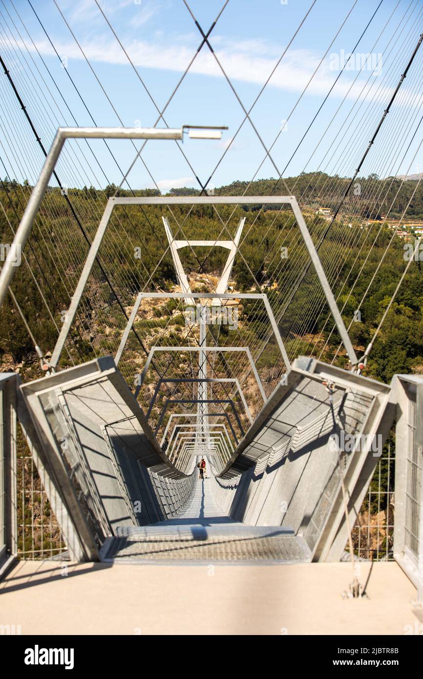 Arouca, Portugal - August 6, 2021 - The 516 Arouca Bridge, largest ...