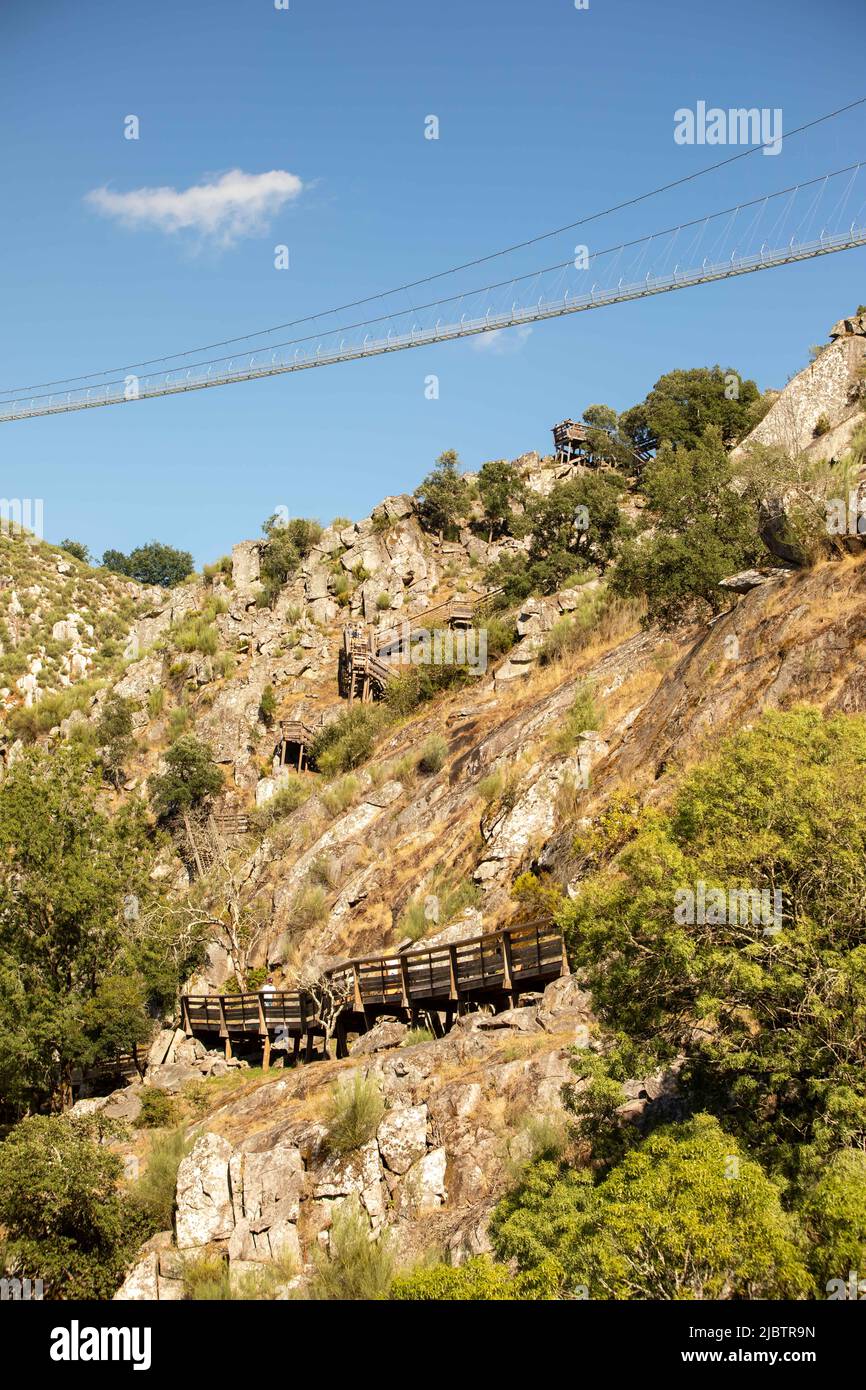 Arouca, Portugal - August 6, 2021 - The 516 Arouca Bridge, largest ...