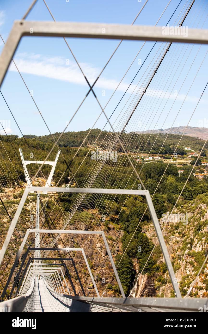 Arouca, Portugal - August 6, 2021 - The 516 Arouca Bridge, largest ...